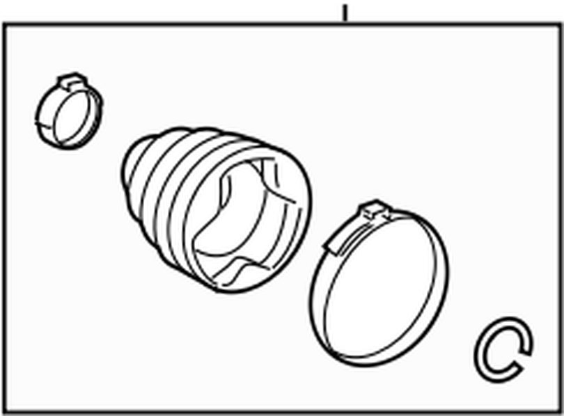 04438-08130 Toyota Boot kit, front drive shaft inboard joint, rh ...