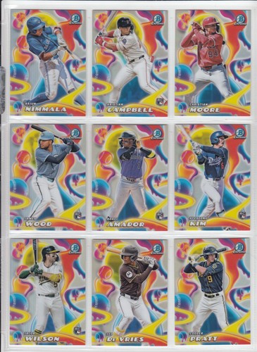 2025 Bowman Chrome - Melt Mashers Complete 25 Card Set #MM-1 to MM-25 ...