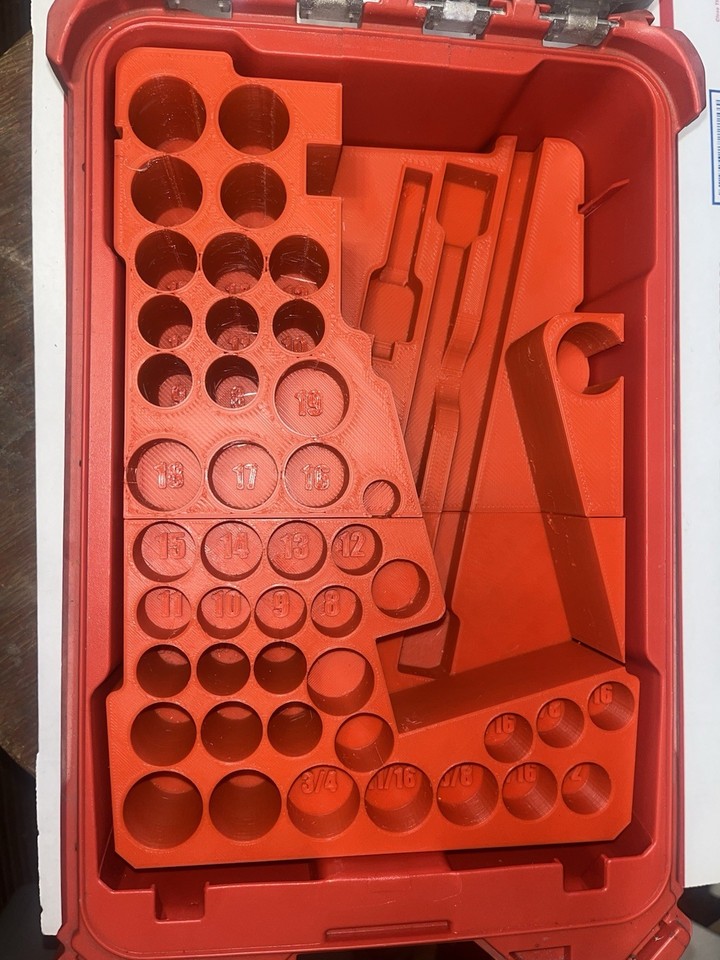 Milwaukee M12 Stubby Impact 3/8" Packout Compact Insert Organizer Tray ...