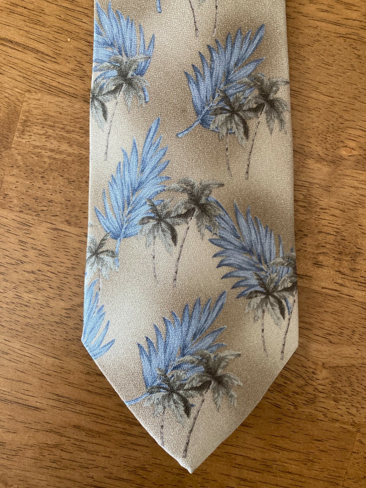 Tango Tropicals Men's Tie Palm Trees Palm Fronds Tan … - Gem