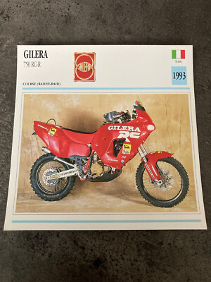CARTE FICHE MOTO collection ATLAS GILERA 750 RC-R | eBay