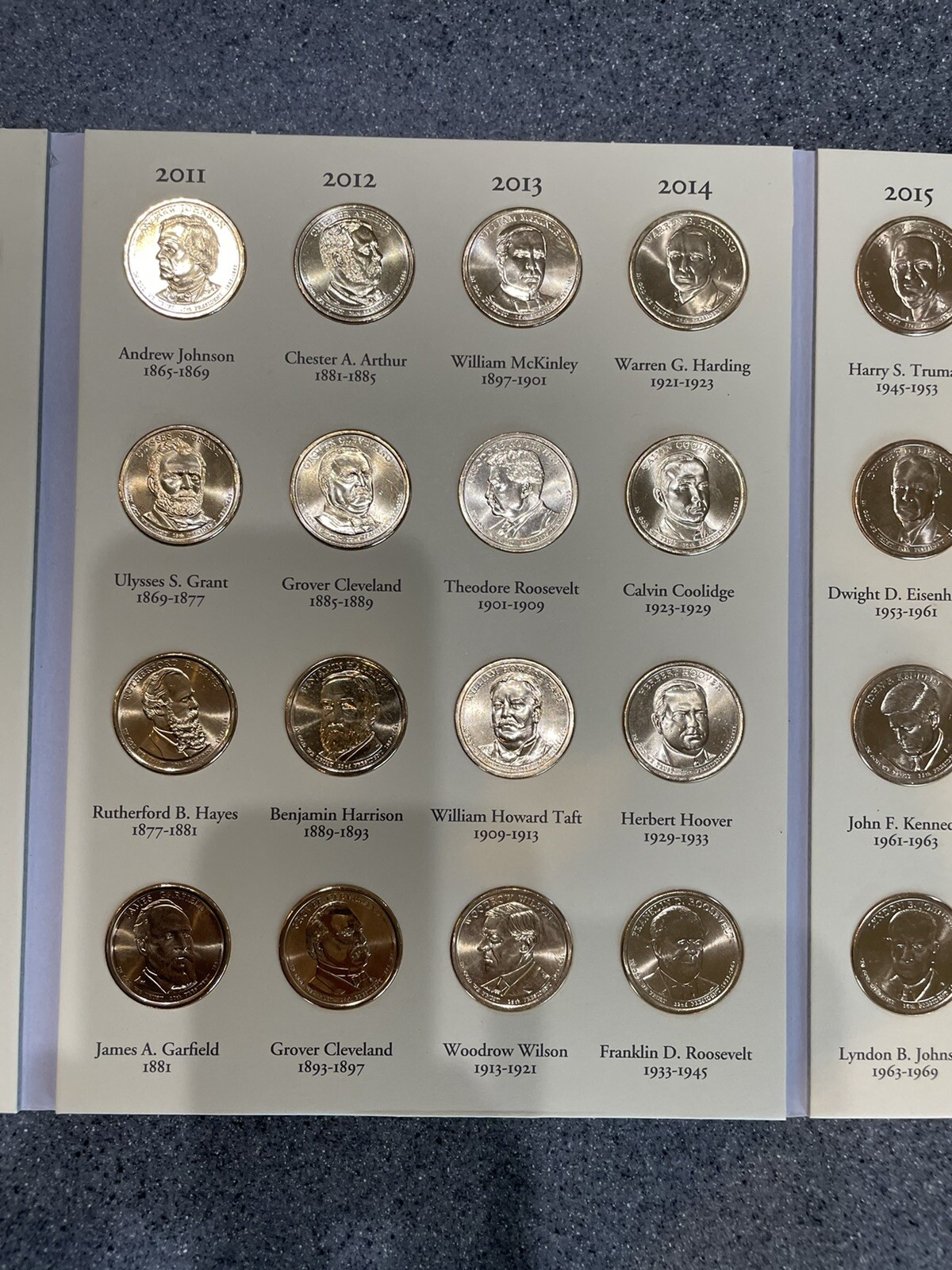 Presidents dollar coin set. 75 Sets Available. | eBay