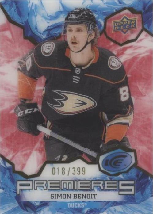 2021-22 Upper Deck Ice - Ice Premieres Simon Benoit #174 Red /399 (RC ...