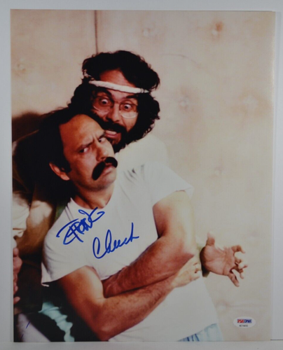 Cheech Marin & Tommy Chong Autographed 11"x14" Photo w/ PSADNA COA ...
