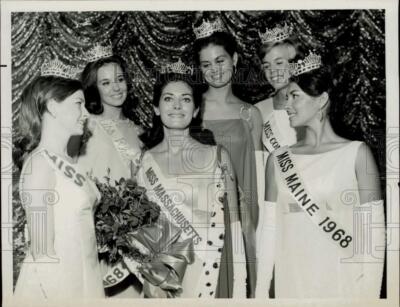 1968 Press Photo The Six New England Miss America Contestants ...