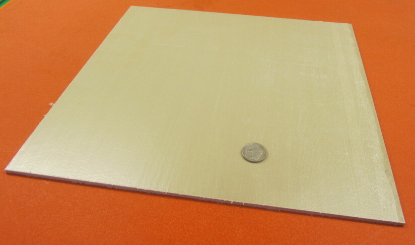 Fiberglass Sheet Extren 625 Beige 1/8" Thick x 12.0" Wide x 12.0" Long ...