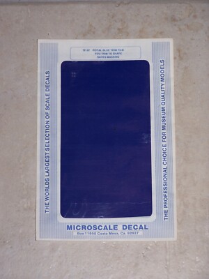 DECALS MICROSCALE ROYAL BLUE TRIM FILM Ref. TF-22 | eBay