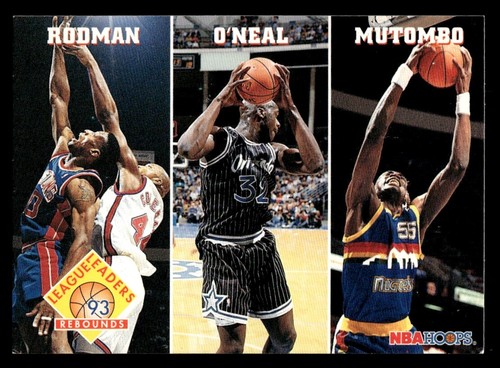 1993 Hoops Dennis Rodman/Shaquille O'Neal/Dikembe Mutombo #284 | eBay
