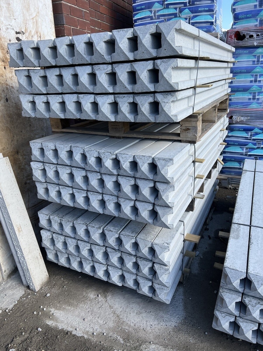 Reinforced Concrete Fence QUIKRETE® Setting Posts In Concrete