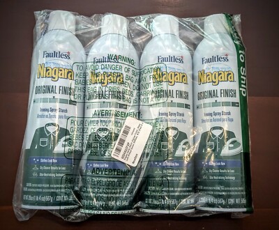 Niagara Spray Starch Original Finish / 4 pack, 20 oz each / Non Flaking ...