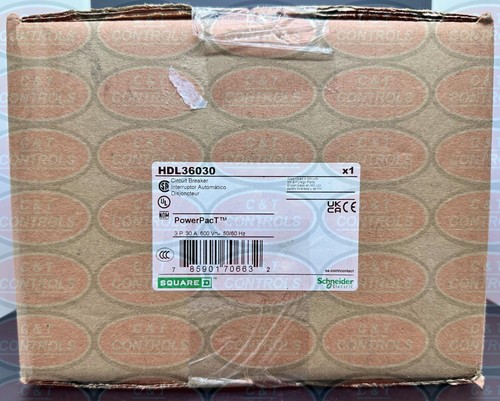 Square D HDL36030 3P 30A 600VAC Circuit Breaker New In Box USA Stock | eBay