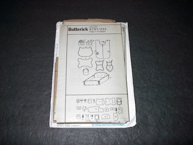 Butterick Pattern 6797 Pet Accessories: Pillow Frame, Placemat ...