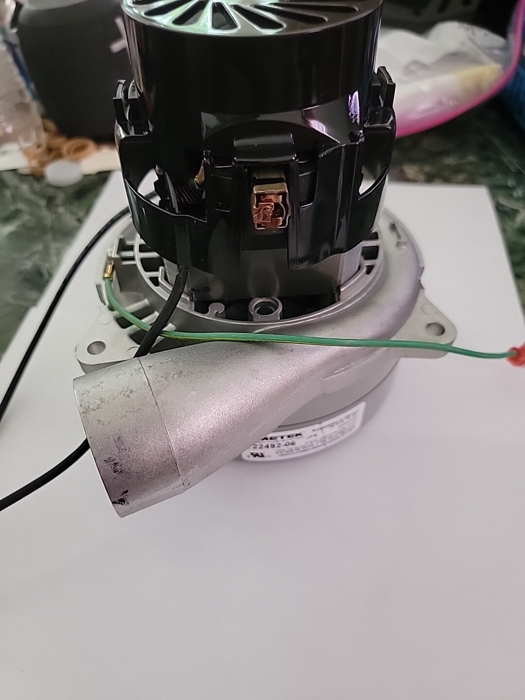 Tennant Ametek 122492-06 Vacuum Motor-Tangential Discharge, 24 Volt, 2 ...