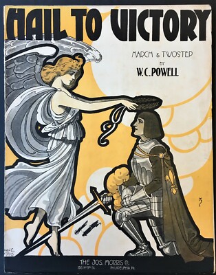1907 "HAIL TO VICTORY MARCH & TWO-STEP" SHEET MUSIC - LARGE FORMAT | eBay