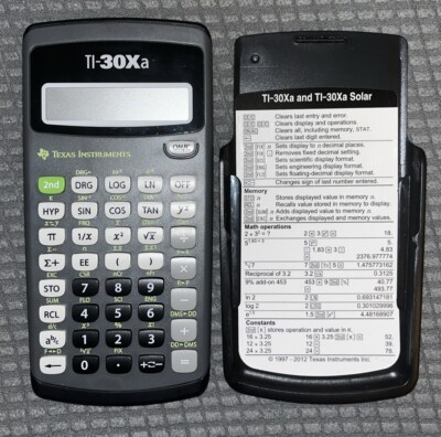 Texas Instruments TI-30Xa Scientific Calculator BS3 33317029990| eBay