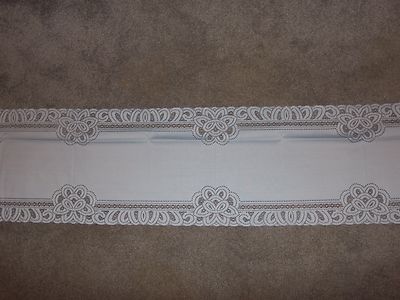 Lace Table Runner Ivory Battenburg design 72 x 14 | eBay