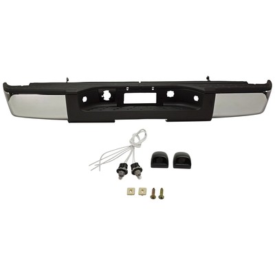 22932803-PFM New Step Bumper Face Bars Rear Chrome Fits Chevy Silverado ...