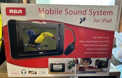 RCA RPD663 Mobile Sound System for iPad Plays and Charges your iPad | eBay