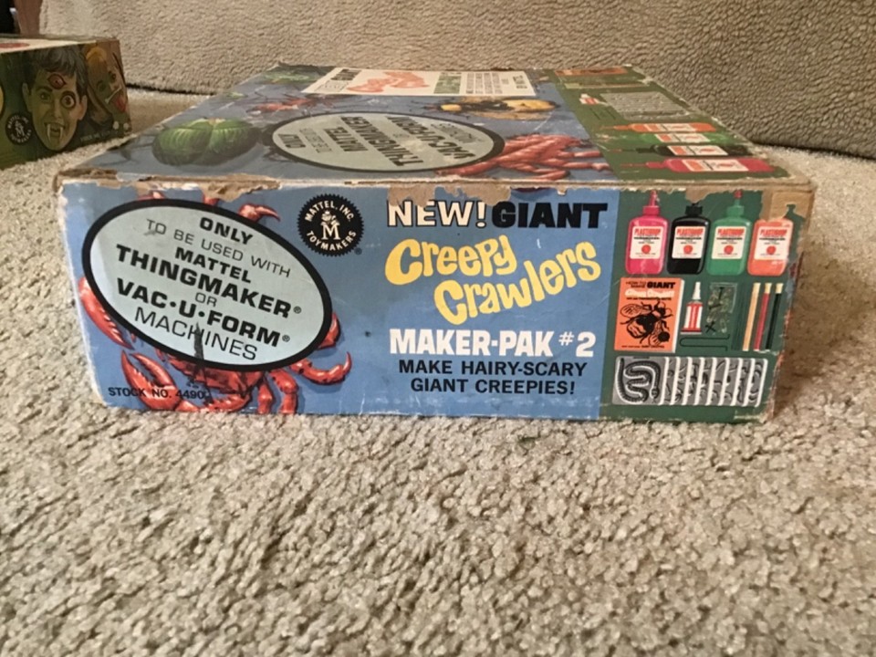 MATTEL THINGMAKER 4490 GIANT CREEPY CRAWLERS MAKER-PAK #2 & 4523 Fright ...