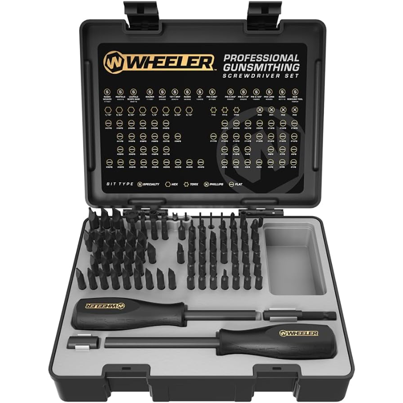 Wheeler 89 Piece Gunsmithing Screwdriver Set with Durable Construction ...