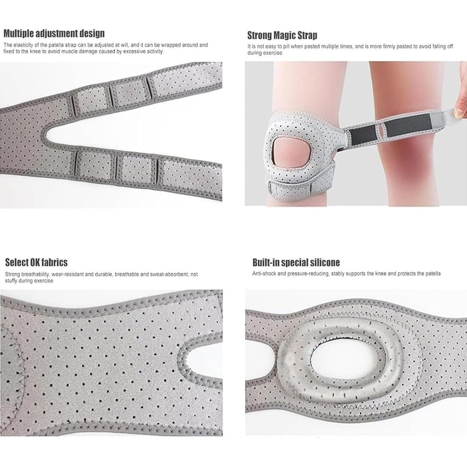 Wellknee Knee Brace, Wellnee Patellar Pad Realign Knee Joint While You ...