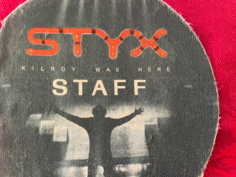 STYX 1983 KILROY WAS HERE STAFF BACK STAGE PASS USED | eBay