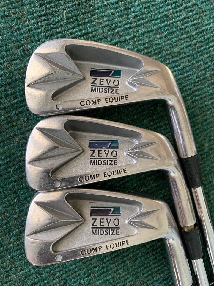Zevo Comp Equipe Midsize Iron Set - RH, 1-SW, Stiff Steel, Black Dot ...