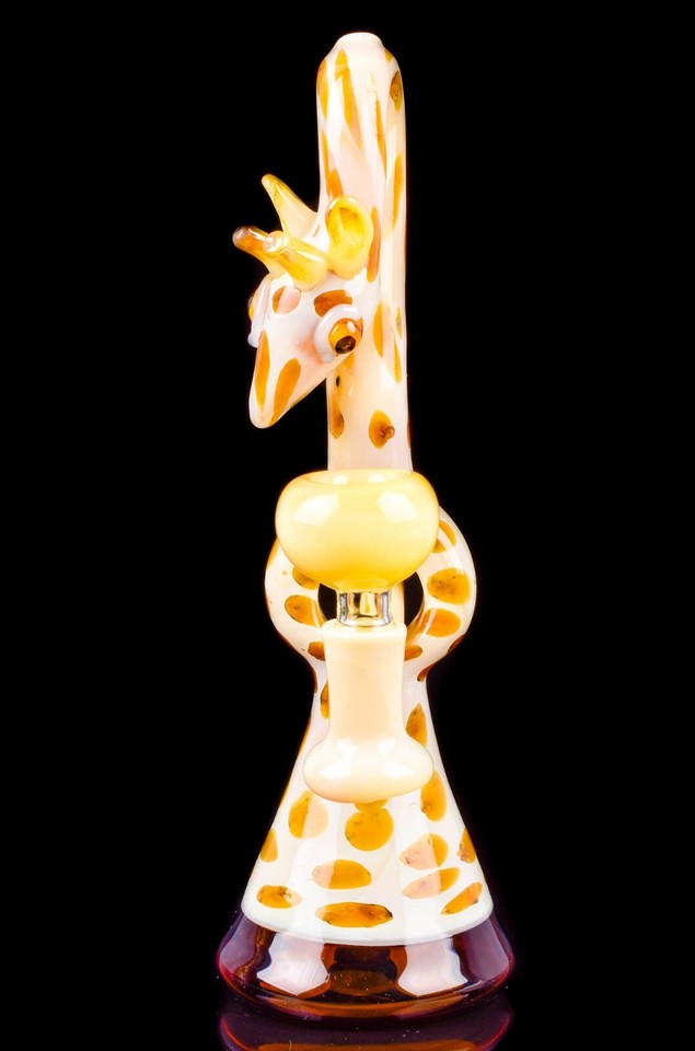 MONSTER Giraffe BONG Glass Water Pipe ALIEN Hookah COOL 9" Bubbler ...