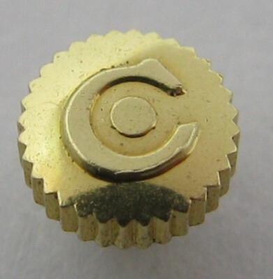 NEW Cyma Genuine crown in yellow gold plated, diameter 4.1 mm, tap 10 ...