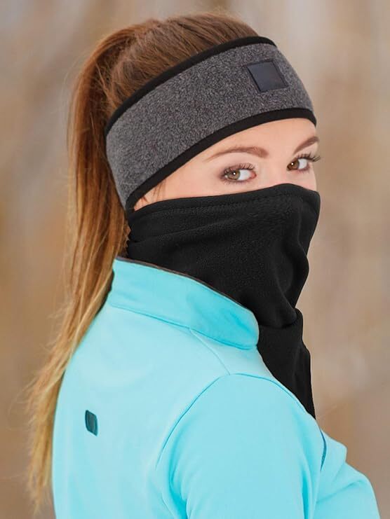 Winter Fleece Face Mask Scarf Balaclava Neck Warmer Gaiter Ski Windproof Bandana | eBay