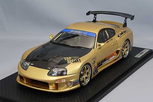 1/18 IG ignition #IG2485 Toyota JZA80 TOP SECRET GT300 Supra (A80) Gold ...
