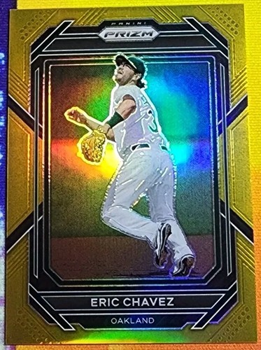2023 Panini Prizm Baseball Eric Chavez Gold Prizm 6/10 Oakland A’s MLB ...