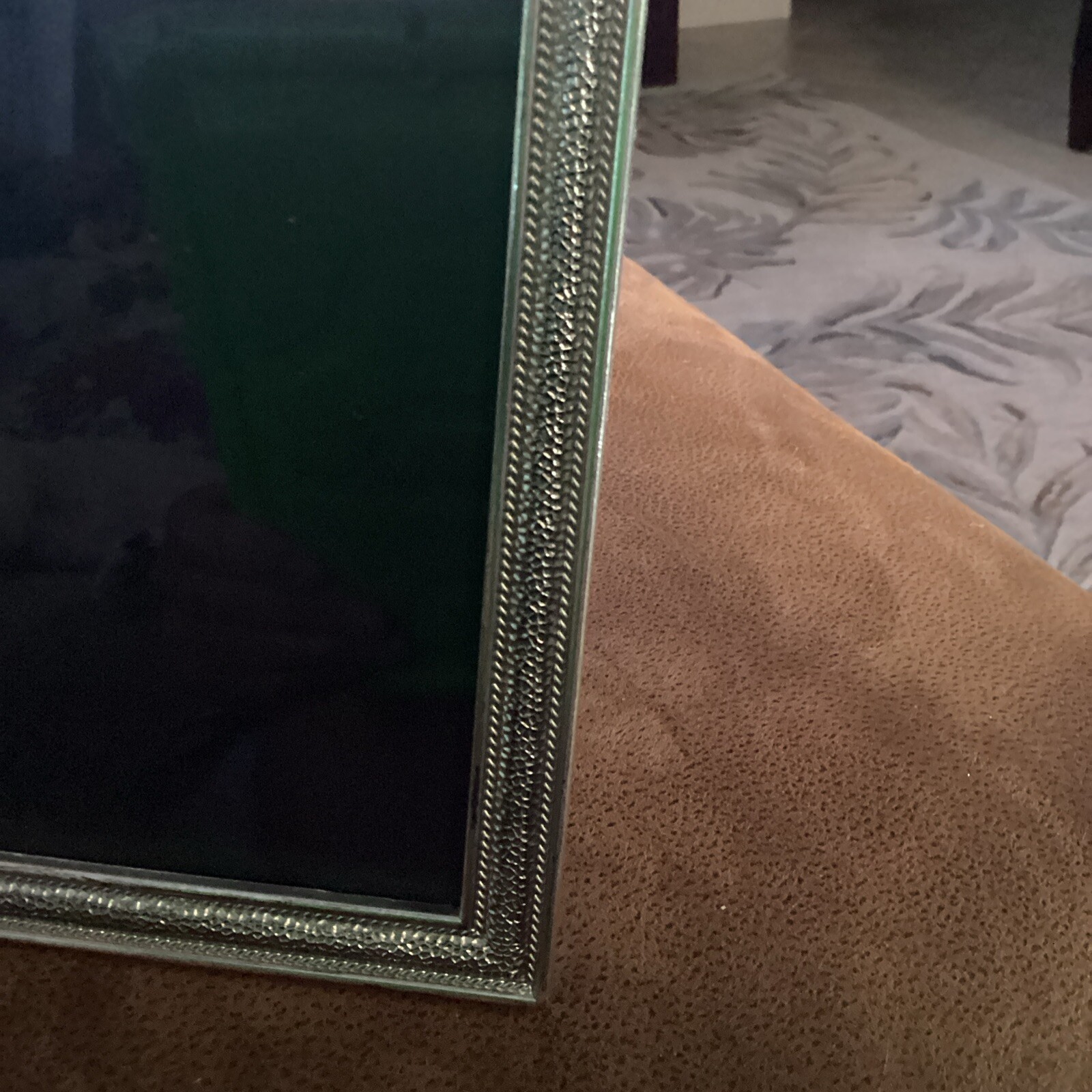 Silver Heavy Metal 5x7 Picture Frame Free Standing or Hang on Wall | eBay