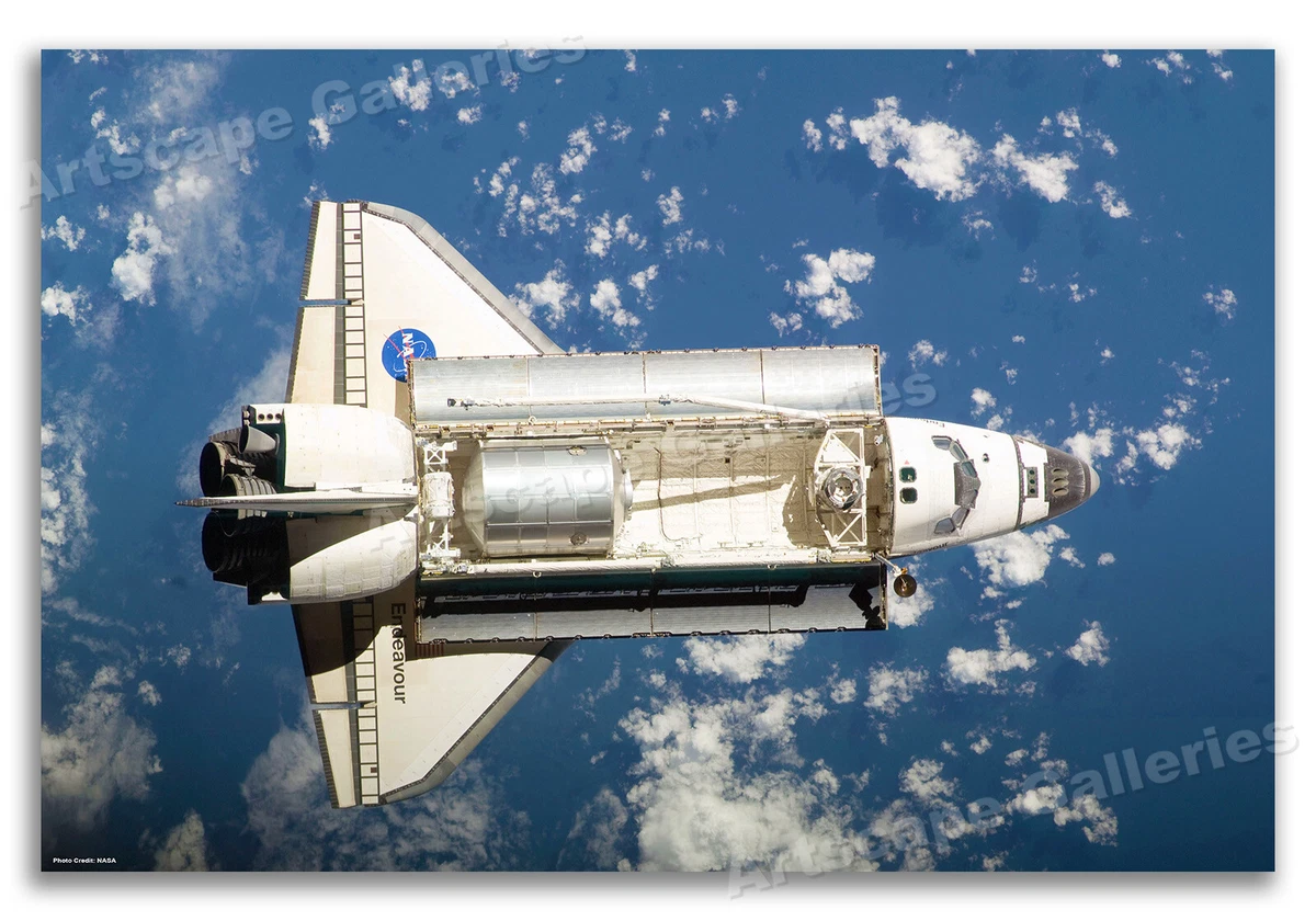 High Res Nasa Space Shuttle In Orbit