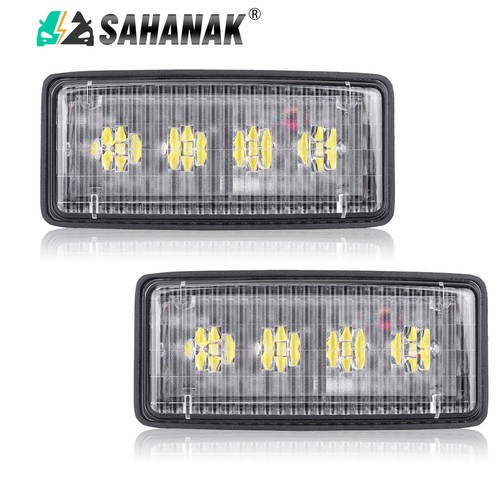 2X LED Headlight For John Deere Tractor lights replace R161288 RE306510 ...