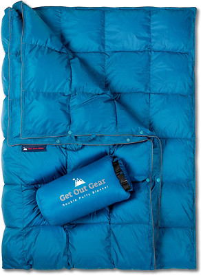Get Out Gear Double Puffy Camping Blanket - Extra Puffy Packable ...