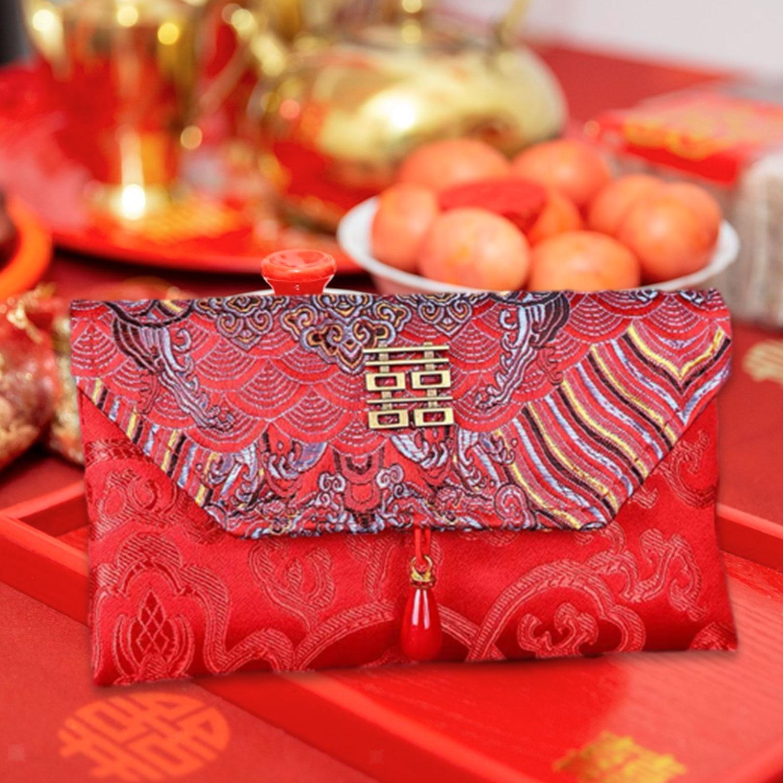 Chinese Wedding Red Envelope Greeting Card Envelope Present Red Pocket ...