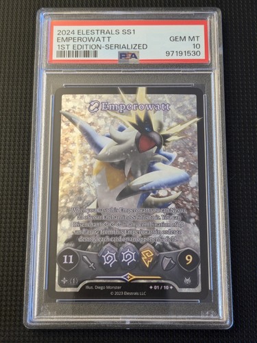 2024 Elestrals Emperowatt Frostfall/SS1 1st Edition Stellar 01/10 PSA ...