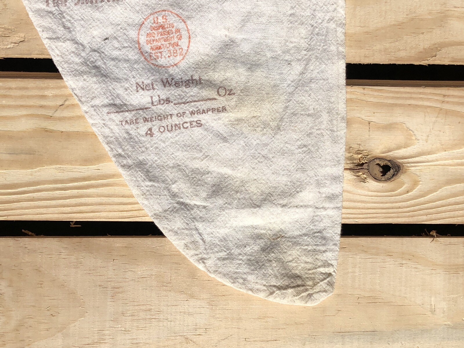 Vintage JAMESTOWN Country Brand Ham Smithfield Packing Cloth Bag ...