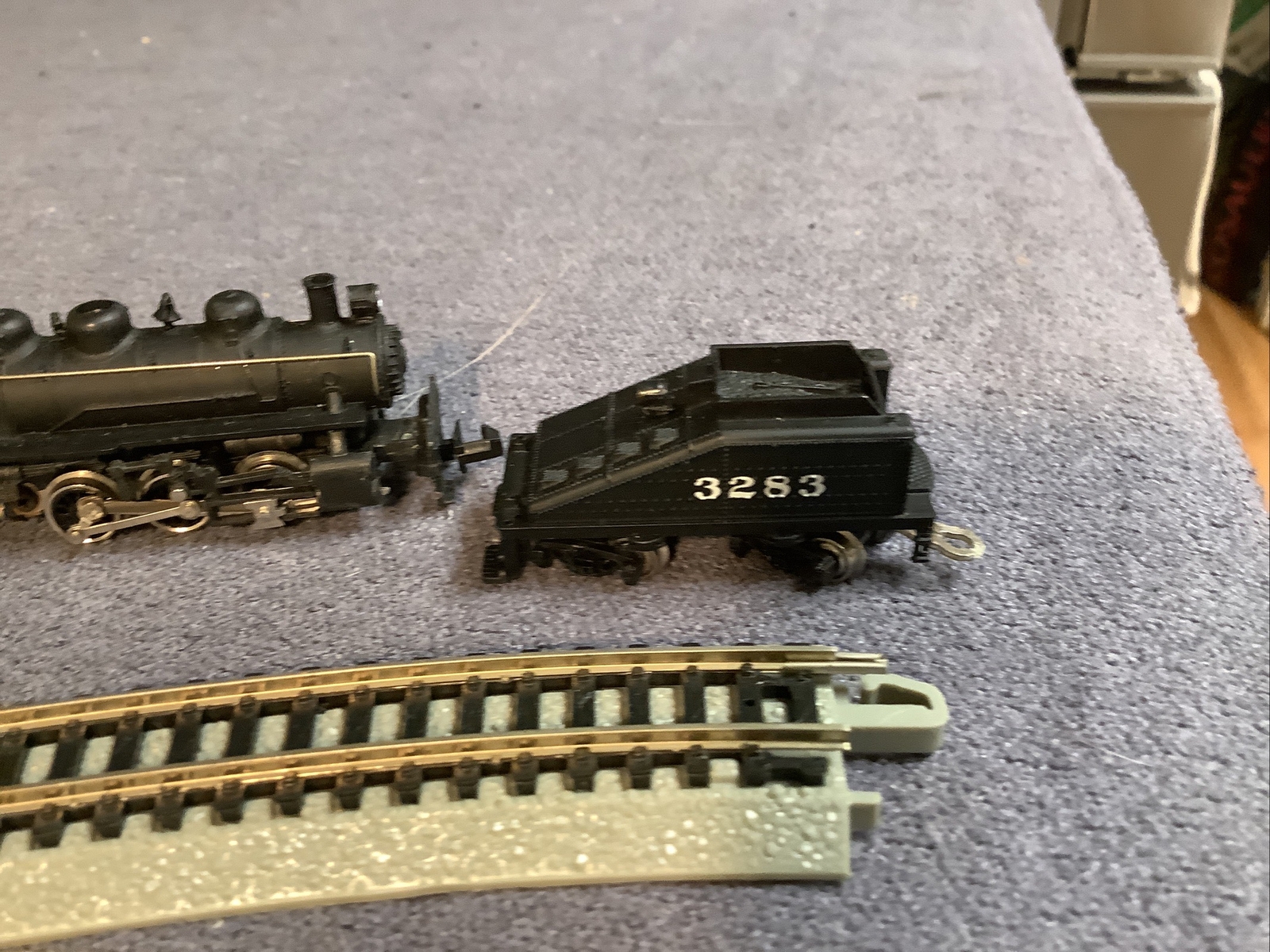 Bachmann N Scale Steam Locomotives And One Tender AT & SF #3283 Moved A ...