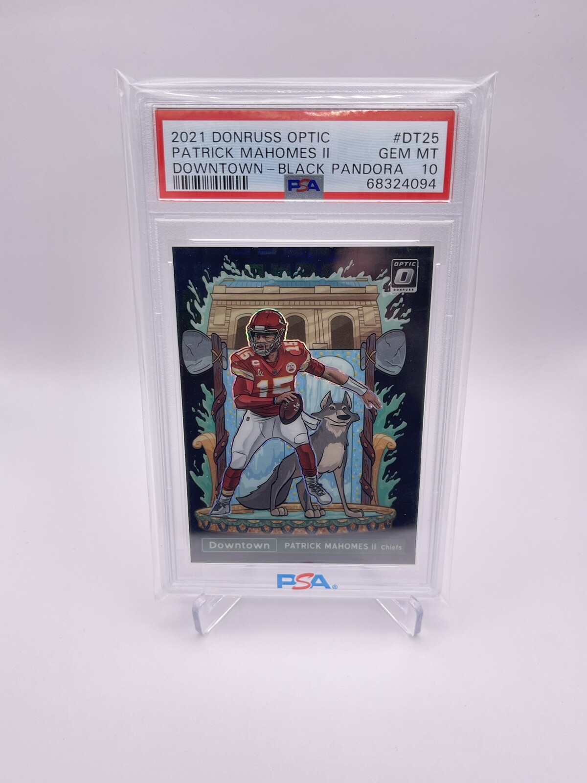 2021 Panini Donruss Optic Patrick Mahomes Black Pandora Downtown /25 ...