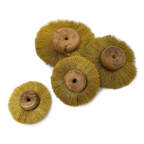 Brass Lathe Brush Wheels Metal Cleaning Texturing Jewellers ...