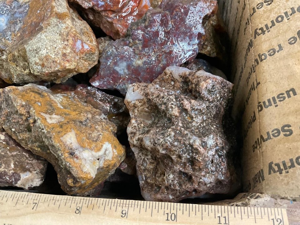 4Z~ Mexican Moss Agate Rough 22 Lb Lot # 2 | eBay