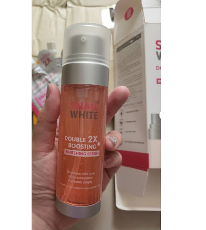Snail white Double Boosting Brightening Serum Brighten, reduce dark ...