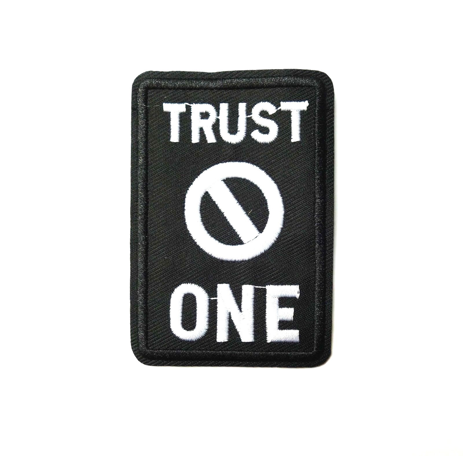 Trust No One, Iron-On/Sew-On Embroidered Patch Applique, Punk Goth Alt | eBay