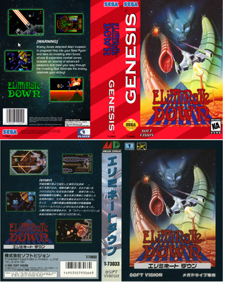 - Eliminate Down Genesis Japan NTSC NTSC-J Box Art Case Only | eBay