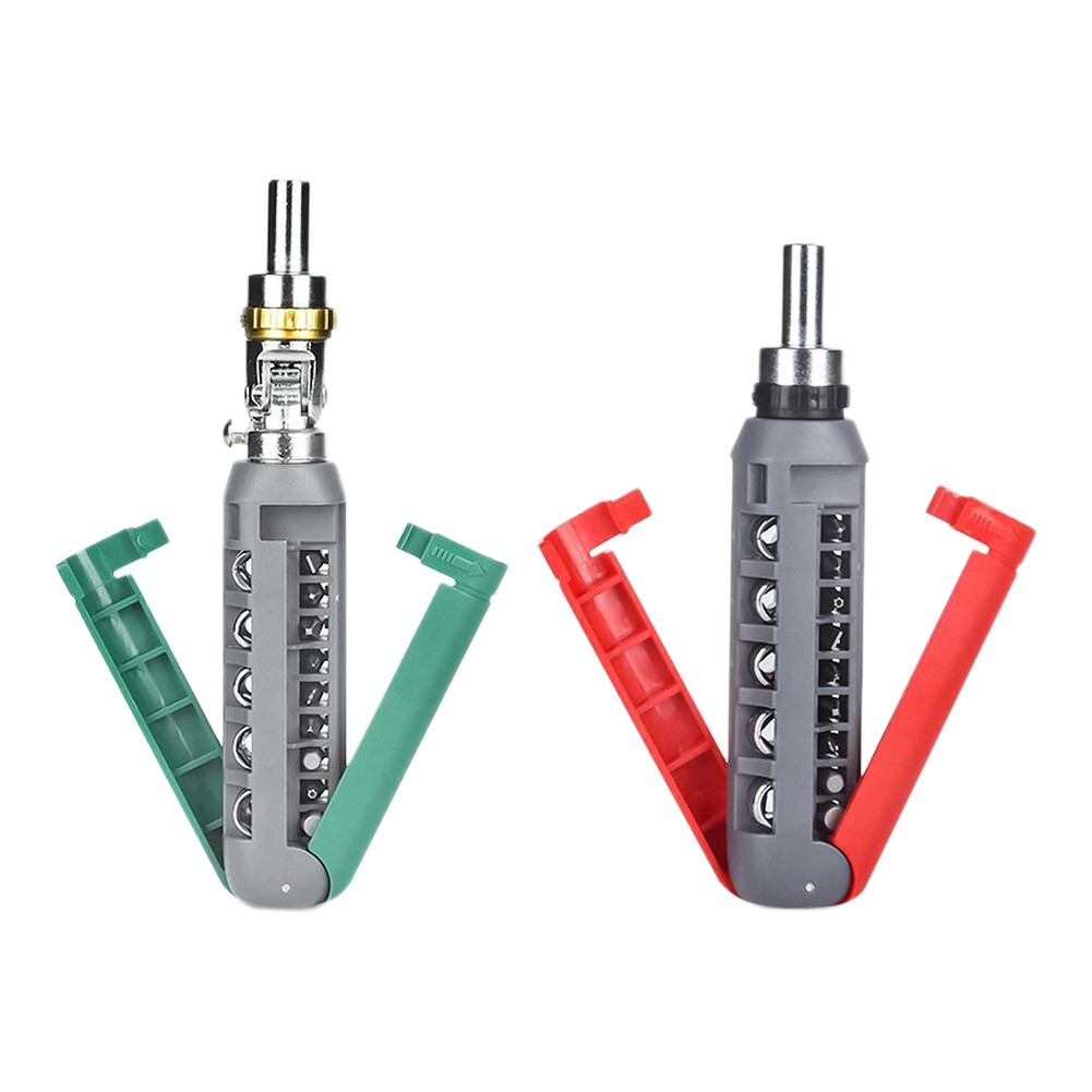 180 Degree Rotation Ratchet Socket Hex Torx Screwdriver Bit U Type PH2 ...