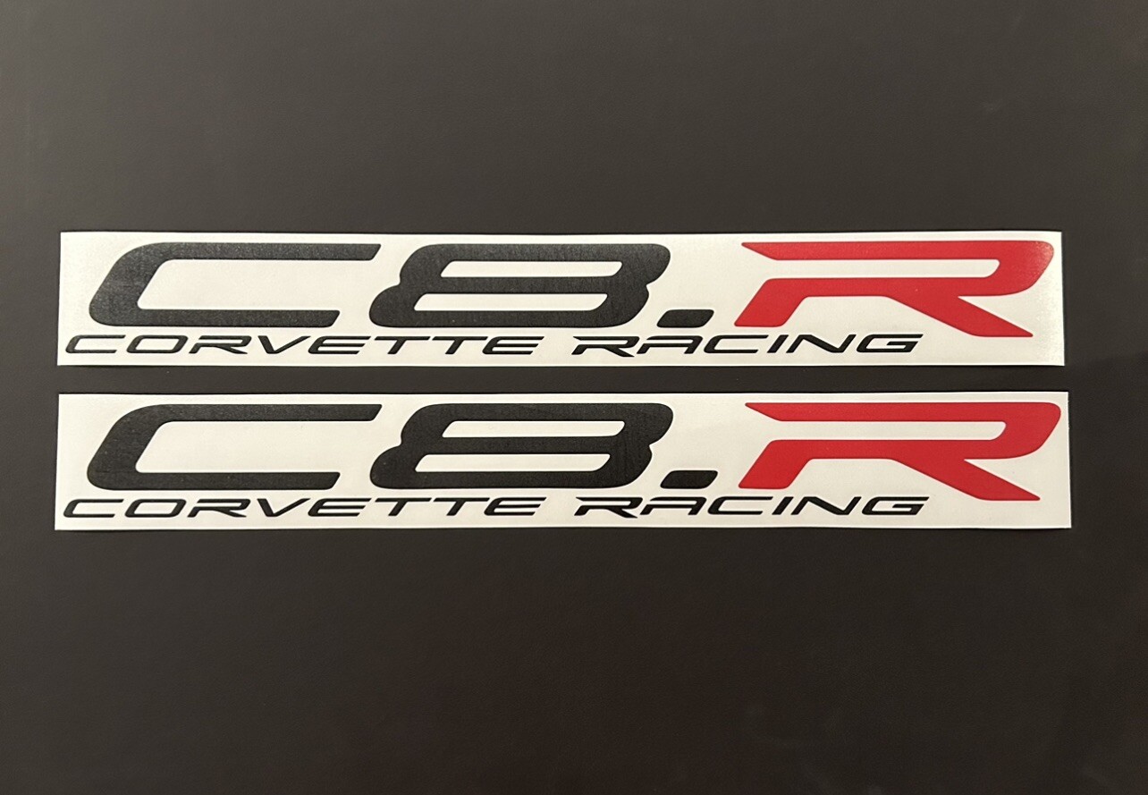 PAIR C8 Corvette Racing IMSA Decal Sticker Stingray HTC Z51 Z06 C8R C8 ...