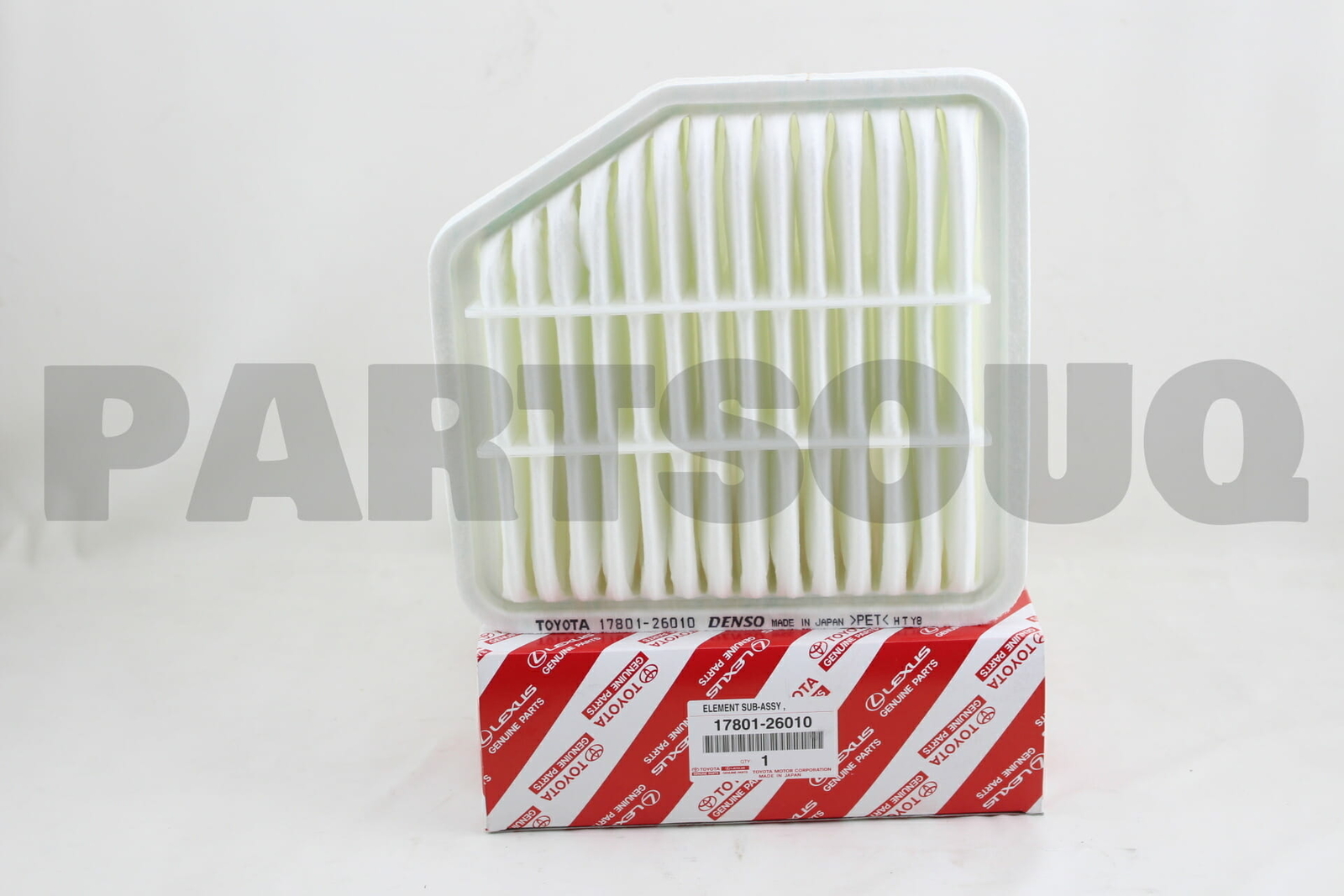 1780126010 Genuine Toyota ELEMENT SUB-ASSY, AIR CLEANER FILTER 17801 ...