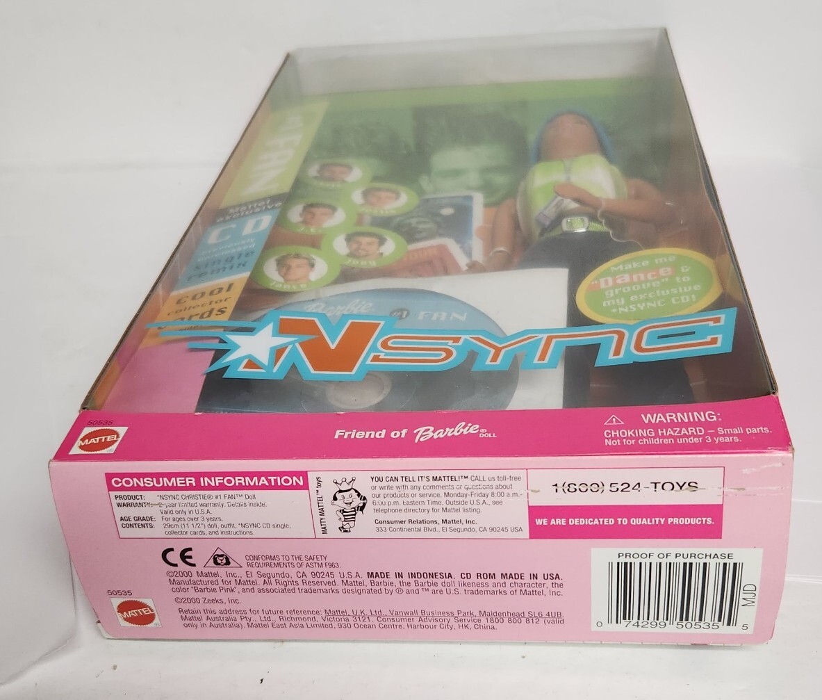NSYNC #1 Fan Christie Barbie Doll 2000 Mattel 50535 for sale online | eBay
